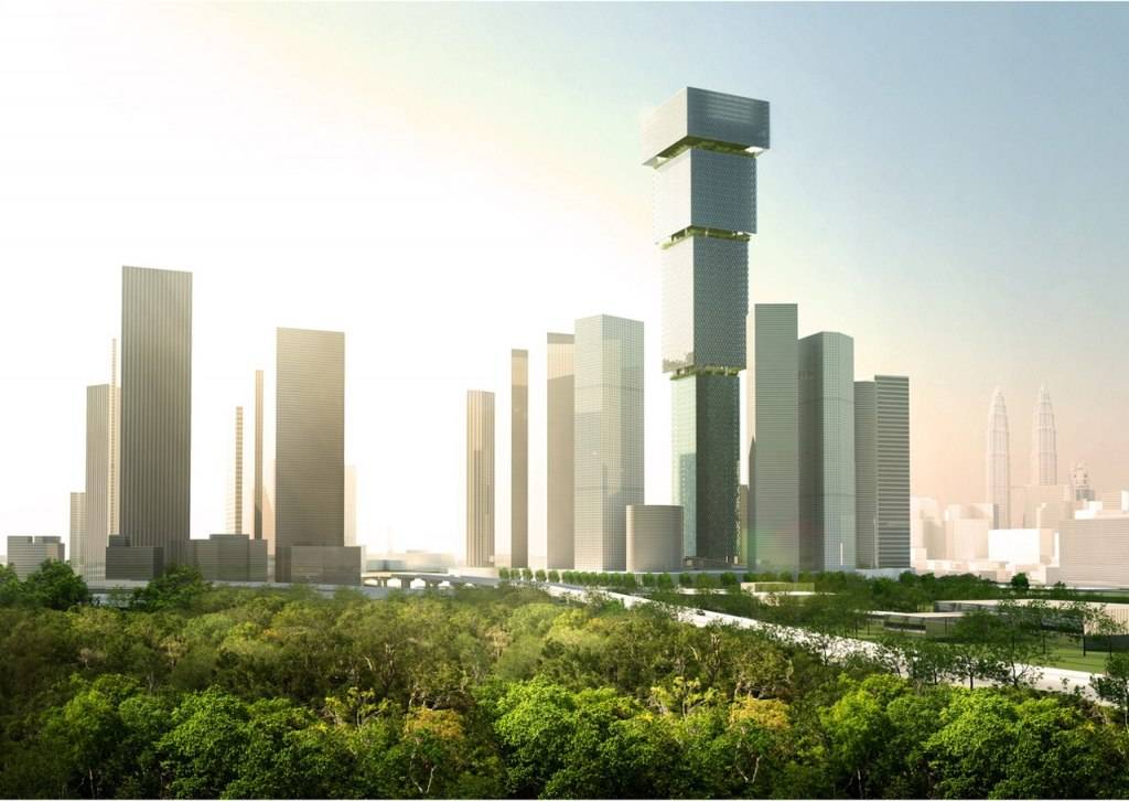Get a Glimpse of BIG's Proposed Inverted Skyscraper in Kuala Lumpur