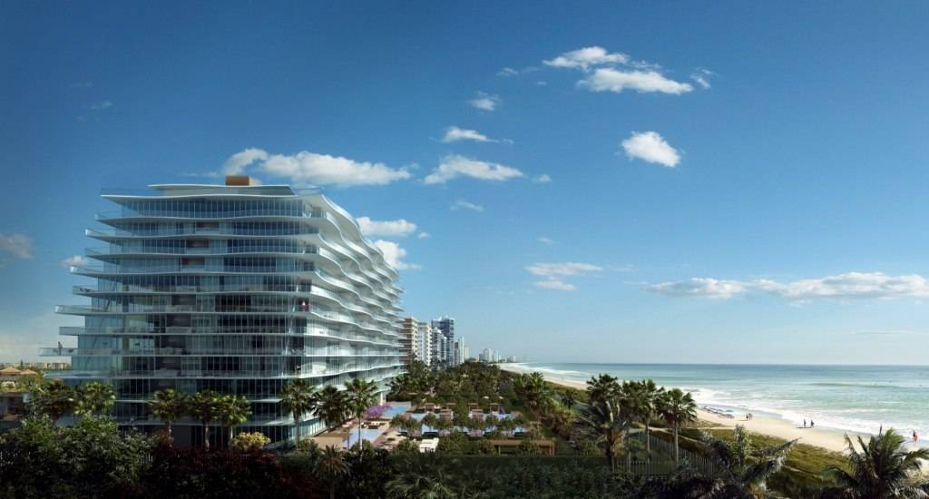 Fendi Chateau rendering building beach view long - Haute Residence by ...
