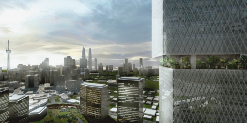 Get a Glimpse of BIG's Proposed Inverted Skyscraper in Kuala Lumpur