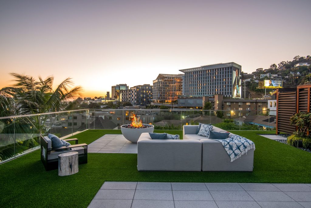 705-fire-pit-scene-twilight-scaled - Haute Residence by Haute Living