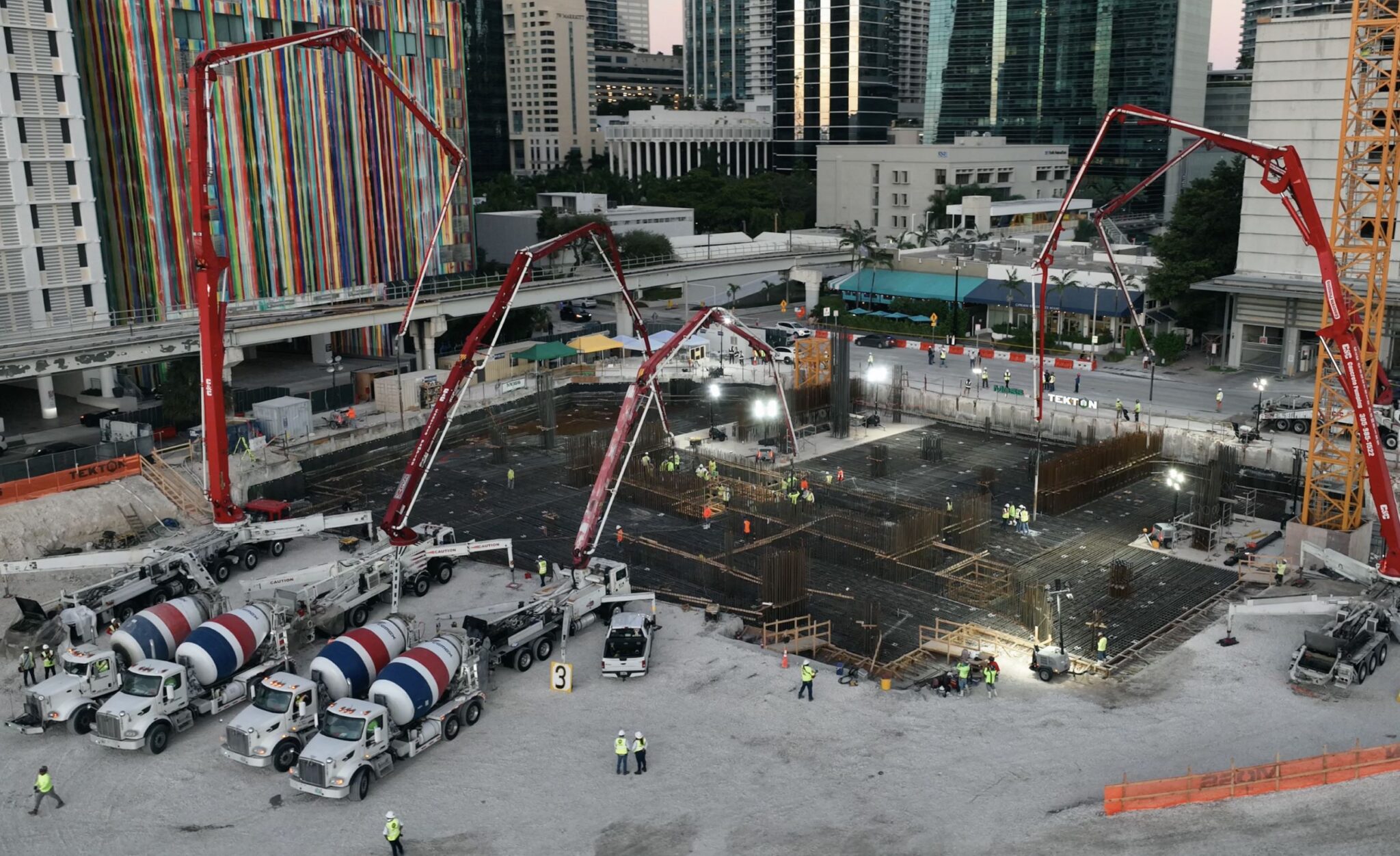 Cipriani Residences Miami Completes The Year’s Largest Foundation Pour ...